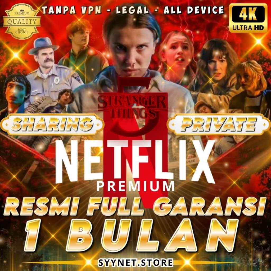 Jual NETFLIX PREMIUM HD 4K ( ANTI LIMIT SCREEN ) | Shopee Indonesia