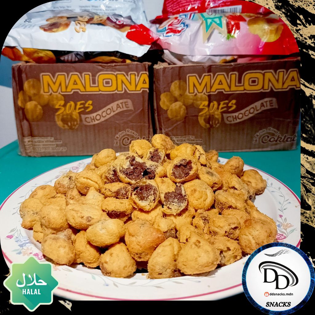 Jual Soes Kue Sus Malona Coklat Strawberry Premium Murah Viral (Kemasan ...