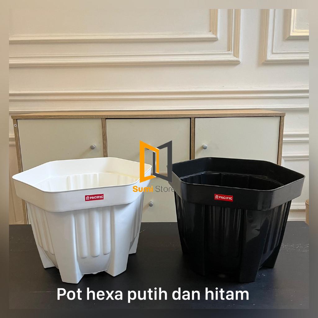 Jual Pot Pacific Segi Enam 17 Hexa Hitam/ Pot hexa 17 | Shopee Indonesia