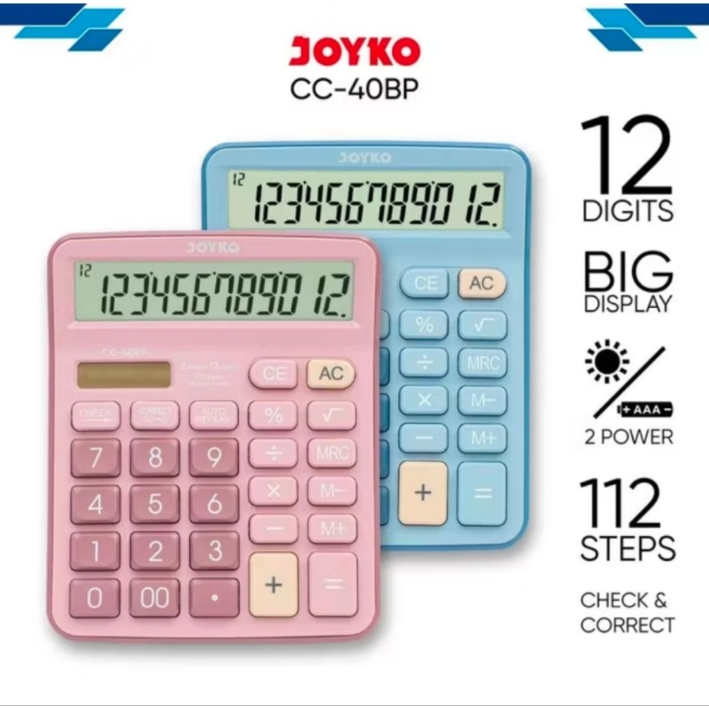 Jual JOYKO CALCULATOR/ KALKULATOR JOYKO CC-40 BP | Shopee Indonesia