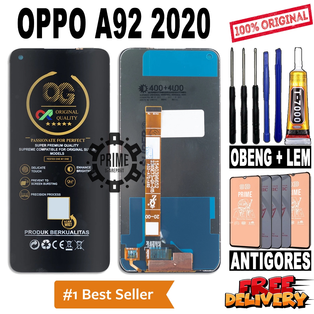Jual LCD TOUCHSCREEN OPPO A92 2020 ORIGINAL OEM LCD FULLSET | Shopee ...