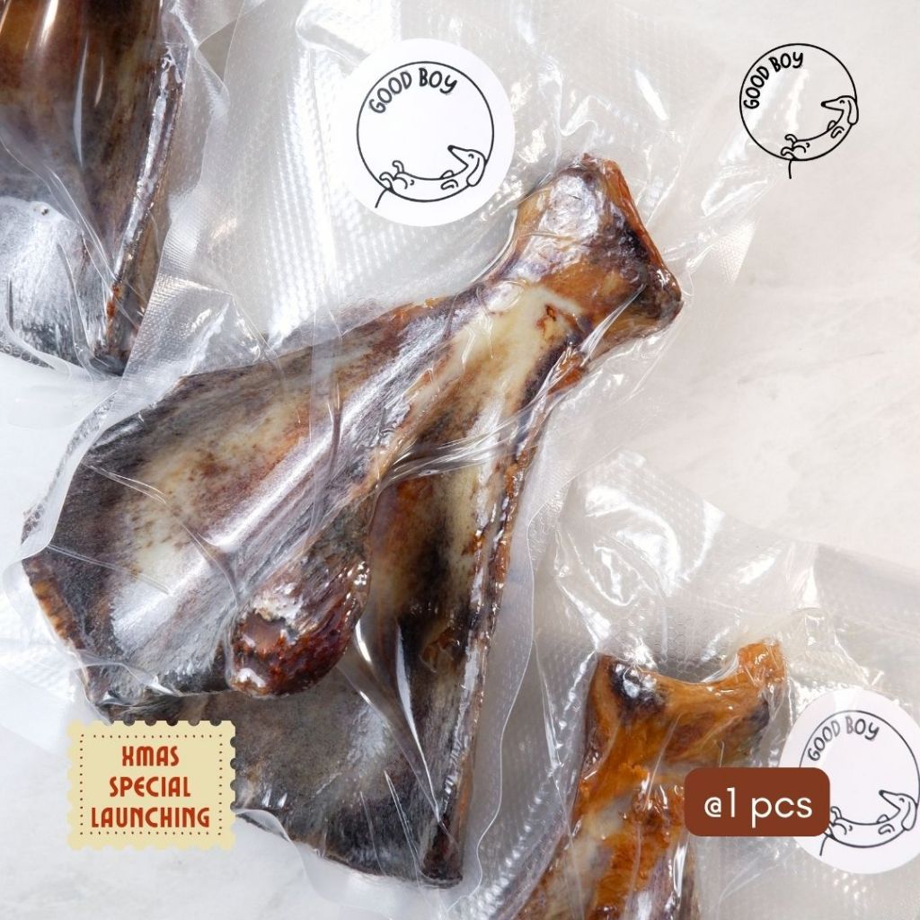 Jual Good Boy Dehydrated Pork Scapula Bone Jerky Tulang Belikat Kipas ...