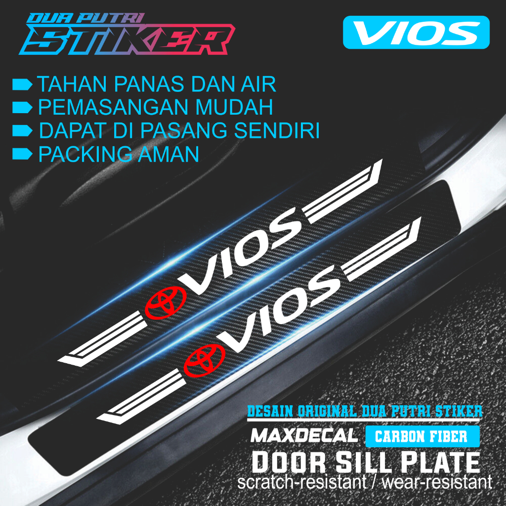 Jual STIKER KARBON 9 PCS PILINDUNG PIJAKAN KAKI MOBIL VIOS MODEL ...