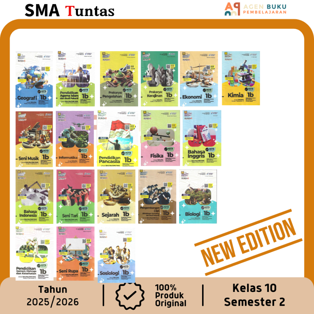 Jual LKS Tuntas SMA kelas 10 Semester 2 tahun 2025/2026 Terbaru Kurmer ...