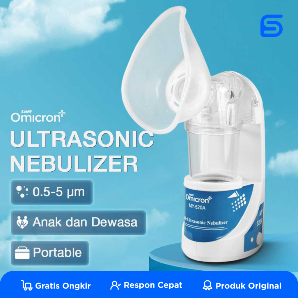 Jual TaffOmicron Alat Terapi Pernapasan Ultrasonic Nebulizer Portable ...