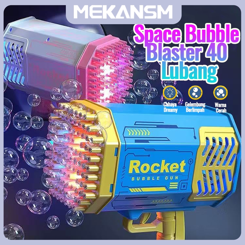 Jual MEKANSM Bubble Gun Basoka Tembakan Balon Gelembung Sabun Bazoka 40 ...