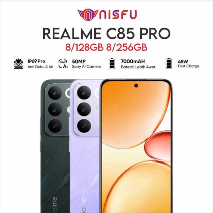 Jual REALME C85 PRO 8GB+8GB / 128GB | 8GB+8GB / 256GB | IP69 PRO | 50MP ...