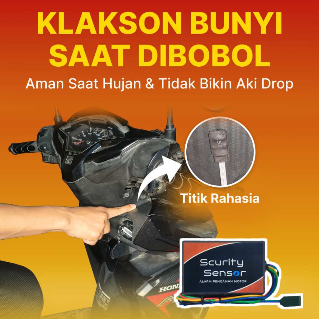 Jual Alarm Motor Sensor Sentuh Anti Maling Rahasia Kunci Ganda Hemat ...