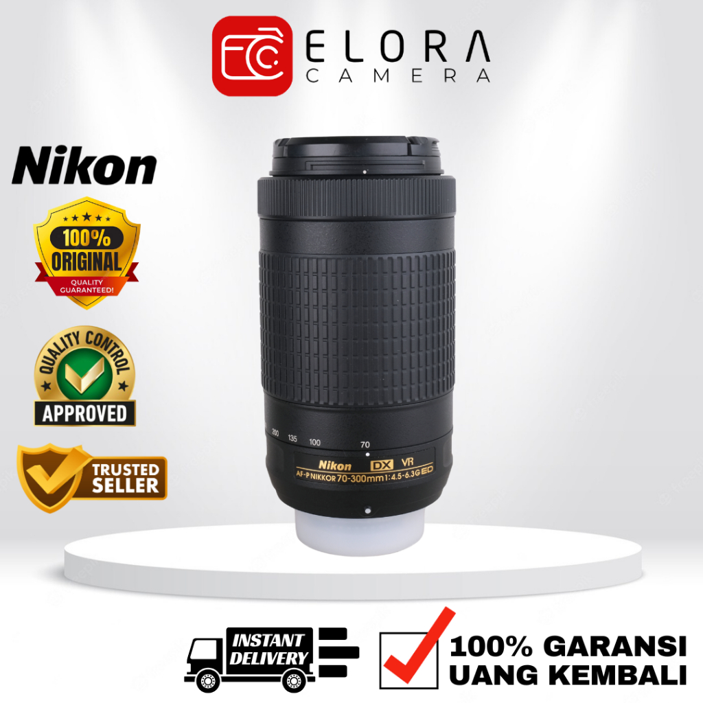 Jual Nikon AF-P DX 70-300mm F4.5-6.3G ED VR / Lensa Nikon AFP DX 70-300 ...