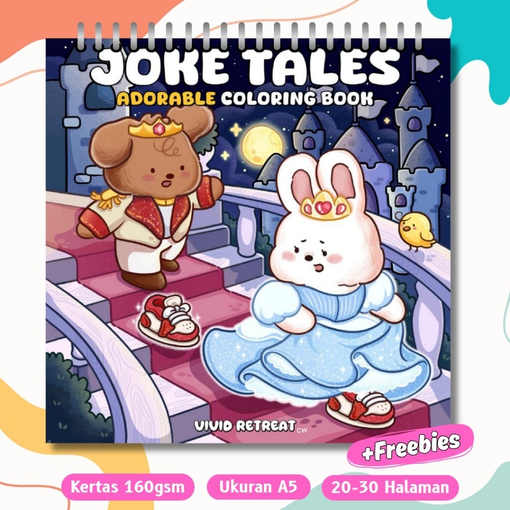 Jual JOKE TALES Coloring Book Dewasa Anak | Buku Mewarnai Lucu Imut ...