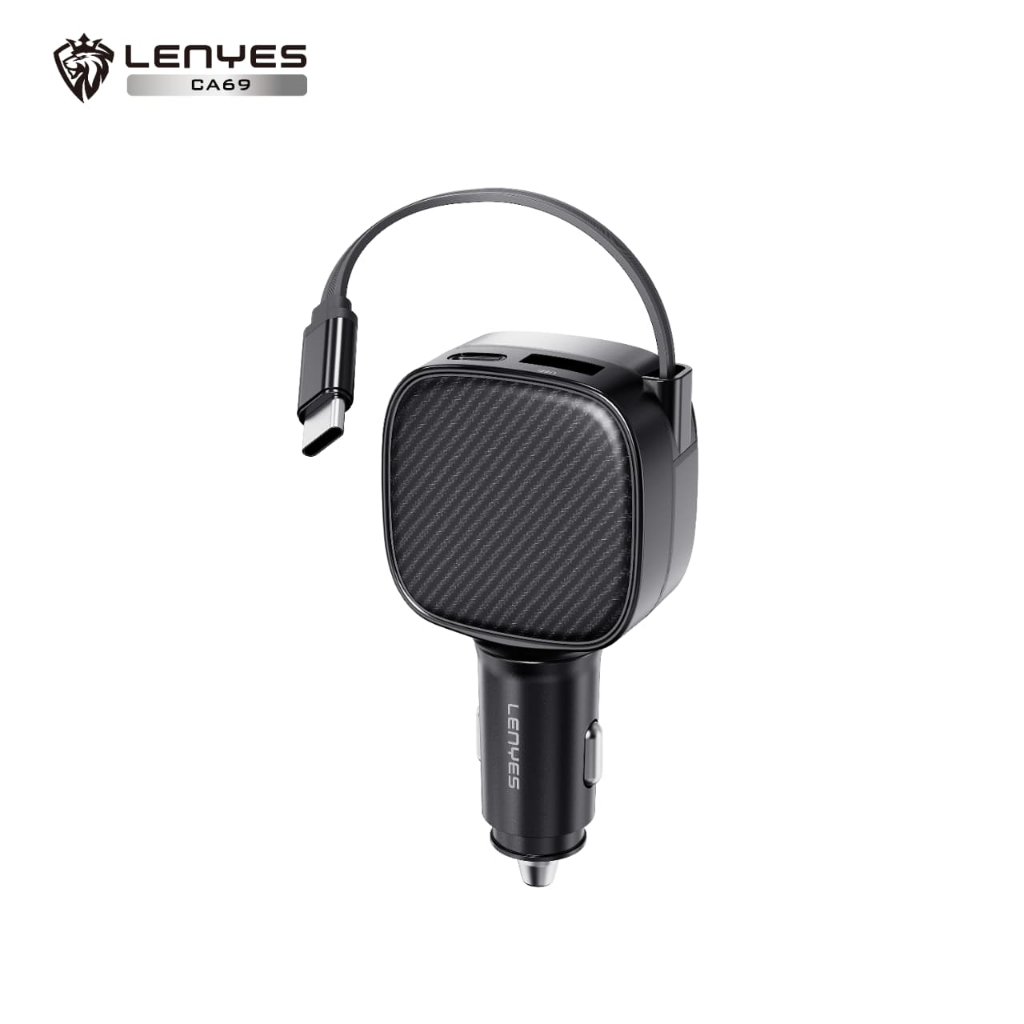 Jual LENYES CA69 30W Car Charger HP Di Mobil Fast Charging Dual Port ...