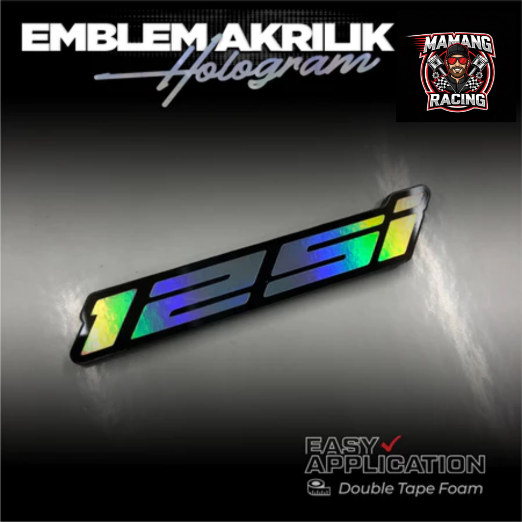 Jual Emblem Motor 125i Logo Bahan Akrilik Hologram | Shopee Indonesia