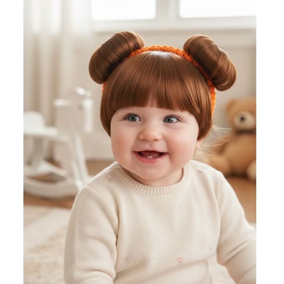 Jual Bandana Wig Poni Anak Motif Renda/Aksesoris Rambut Princes Lucu ...