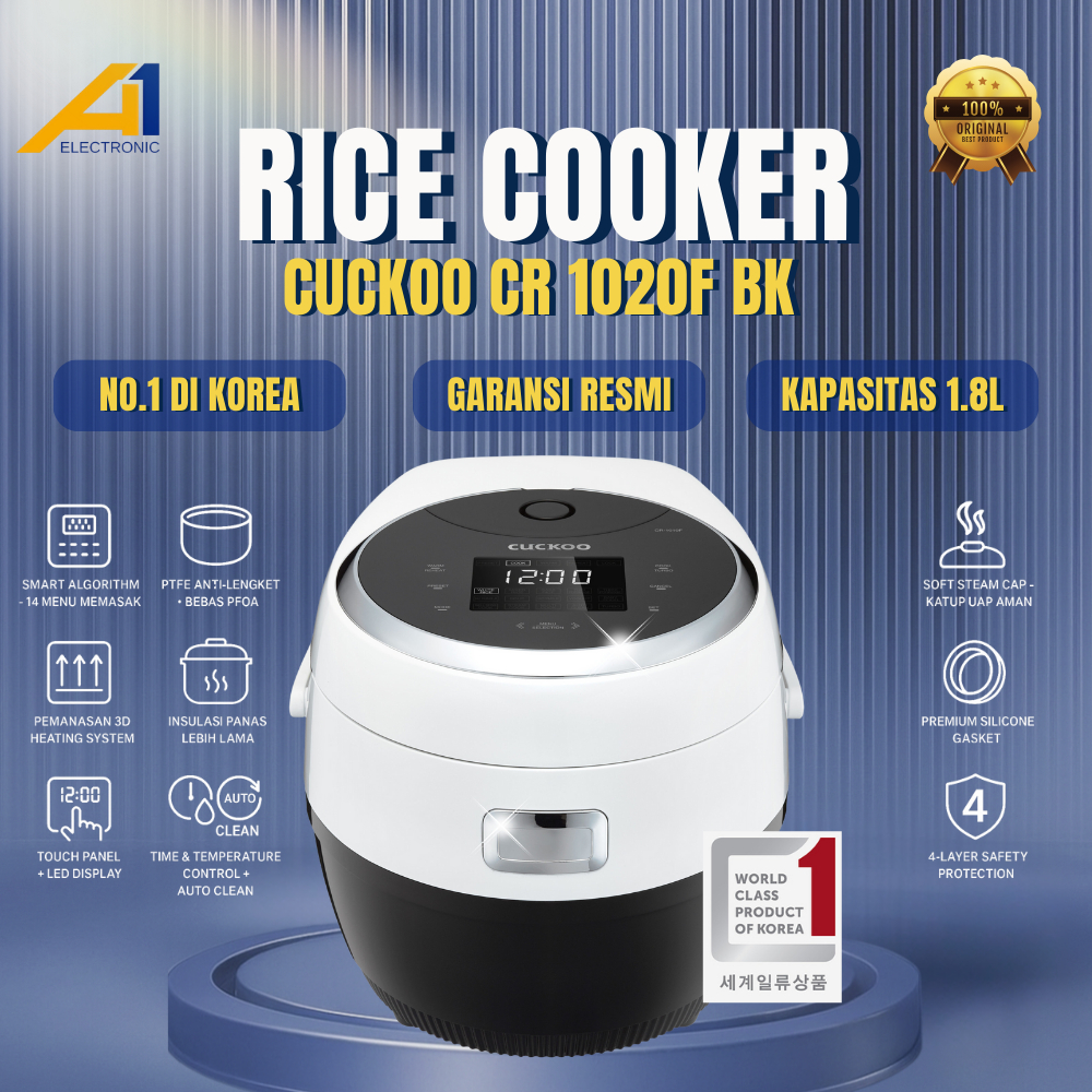 Jual CUCKOO Rice Cooker Digital 1.8 L CR 1020F/BK Magic Com Penanak ...