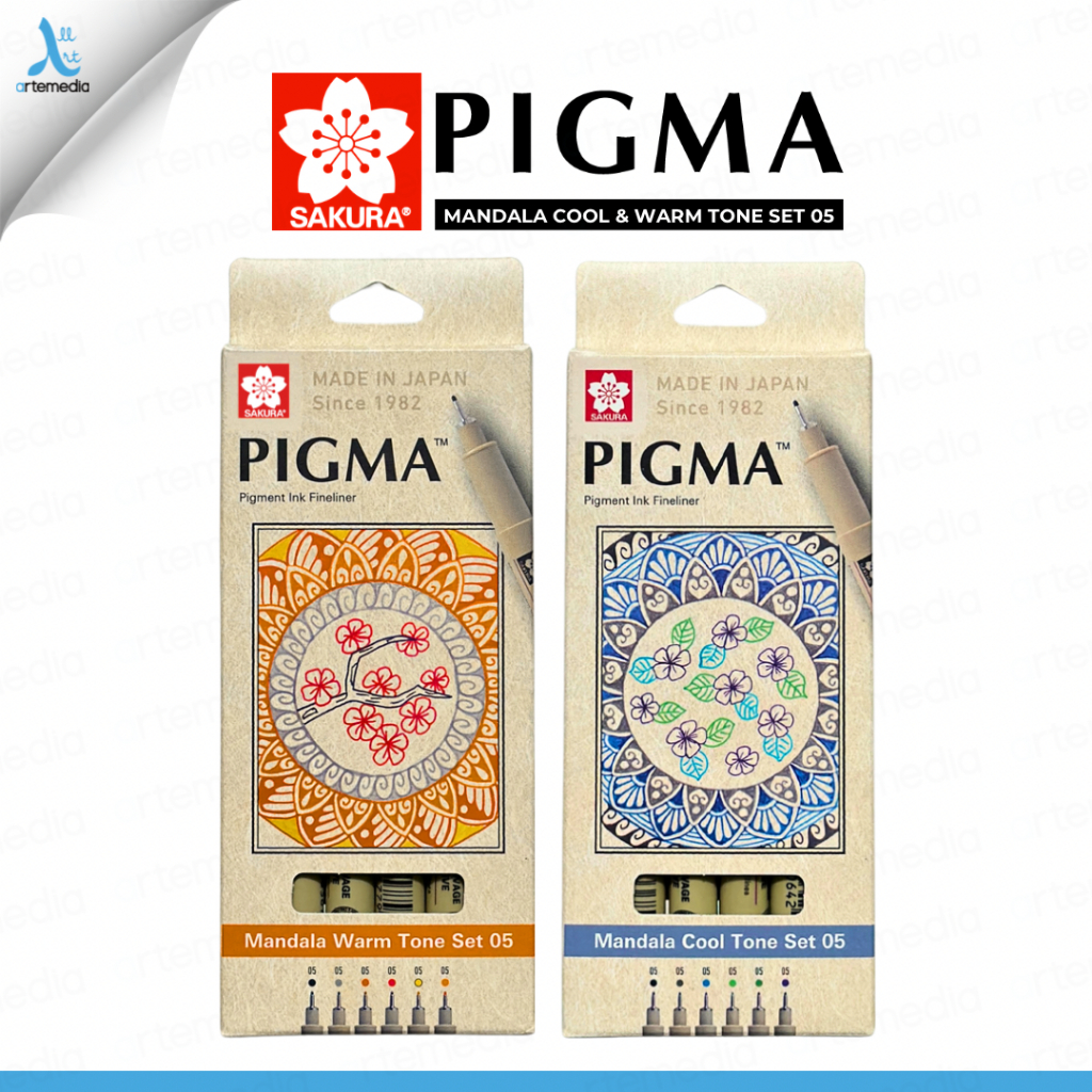 Jual Sakura Pigma Micron Set 05 Fineliner Drawing Pen Mandala Warm ...