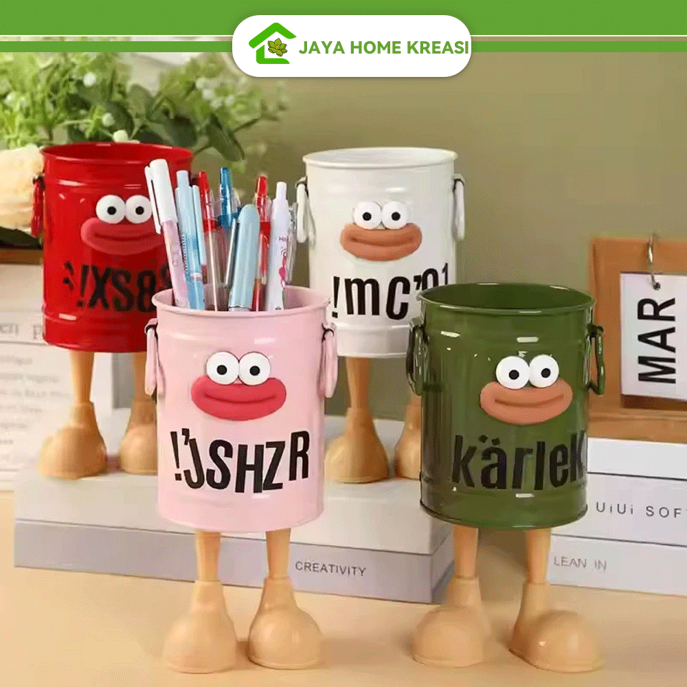 Jual (BANTEN Ready Stock) Tempat Pensil Bucket Pen Holder Ember Retro ...
