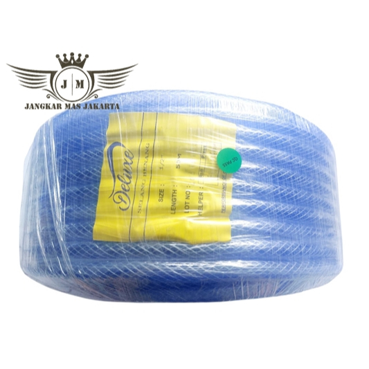 Jual Selang Air Benang Serat DELUXE 1/2" Inch x 50 Meter Selang Serat ...