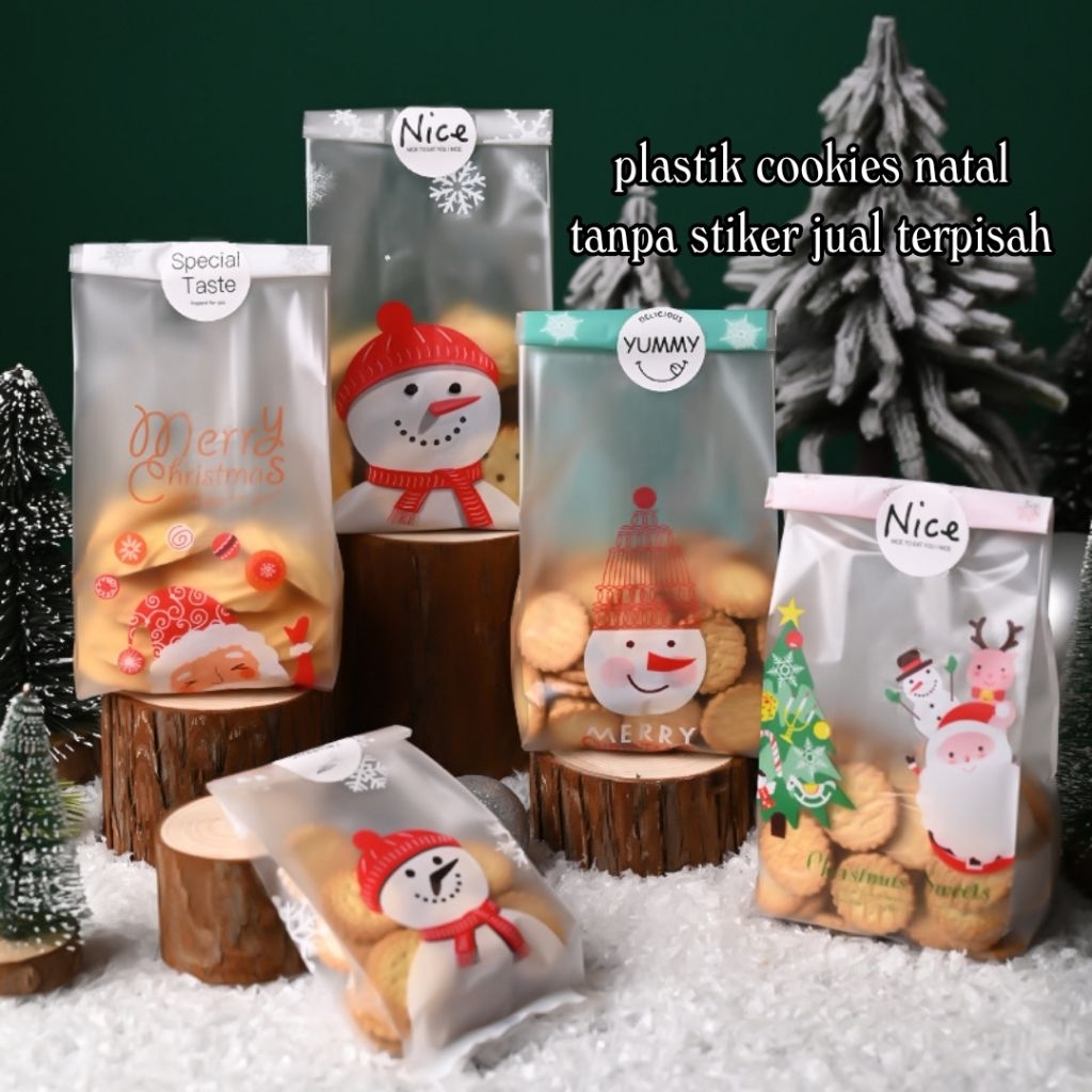 Jual PLASTIK COOKIES MUFFIN COKLAT HADIAH NATAL LUCU / KEMASAN HADIAH ...
