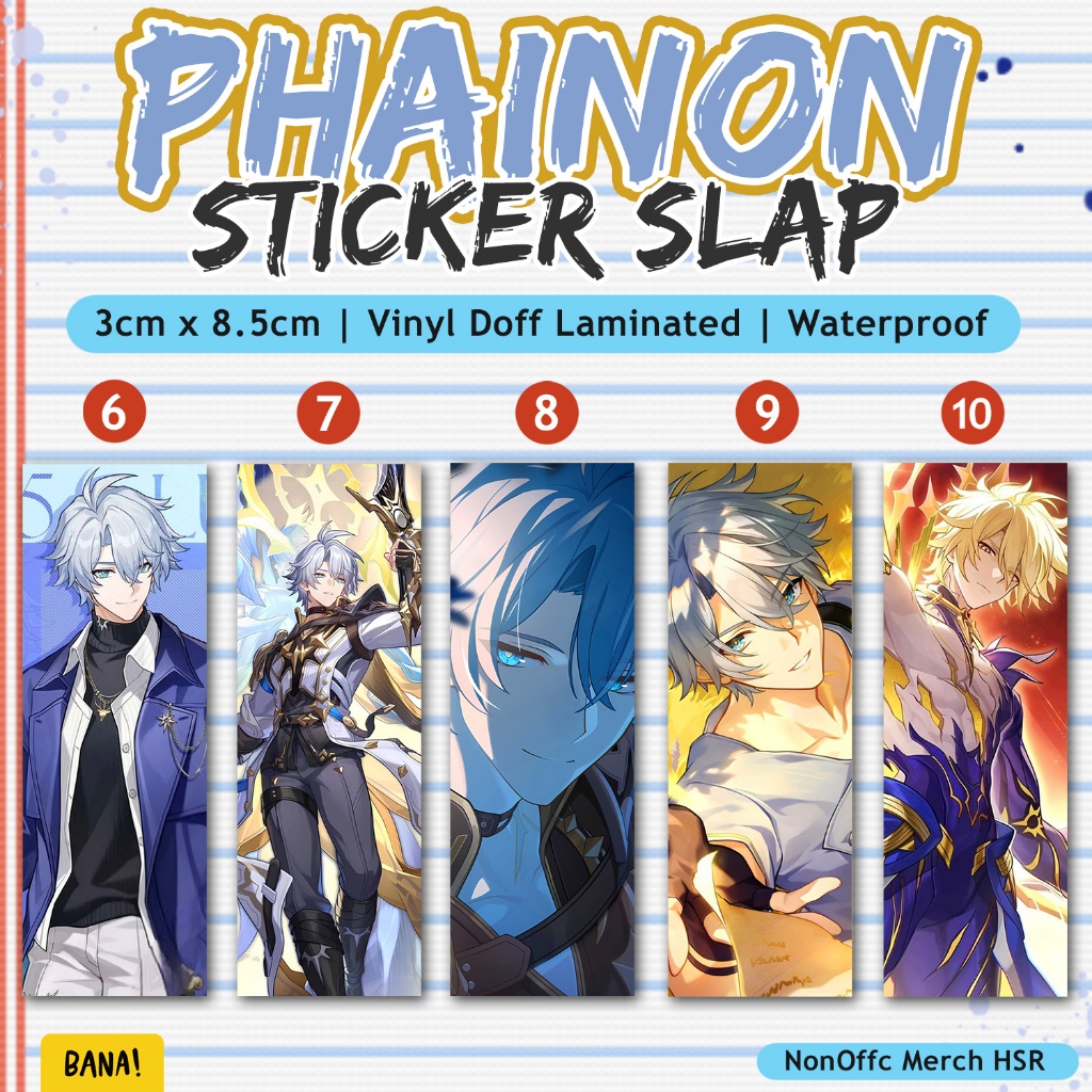 Jual Stiker Slap PHAINON Honkai Star Rail Sticker Anime Premium ...