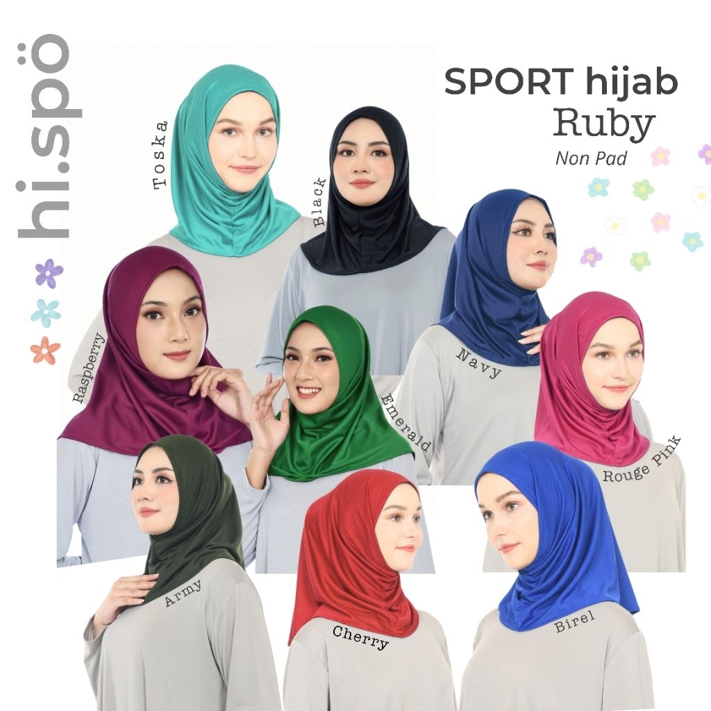 Jual Ruby Sport & Daily Hijab Non Pad size XS Jilbab Olah Raga Instan ...