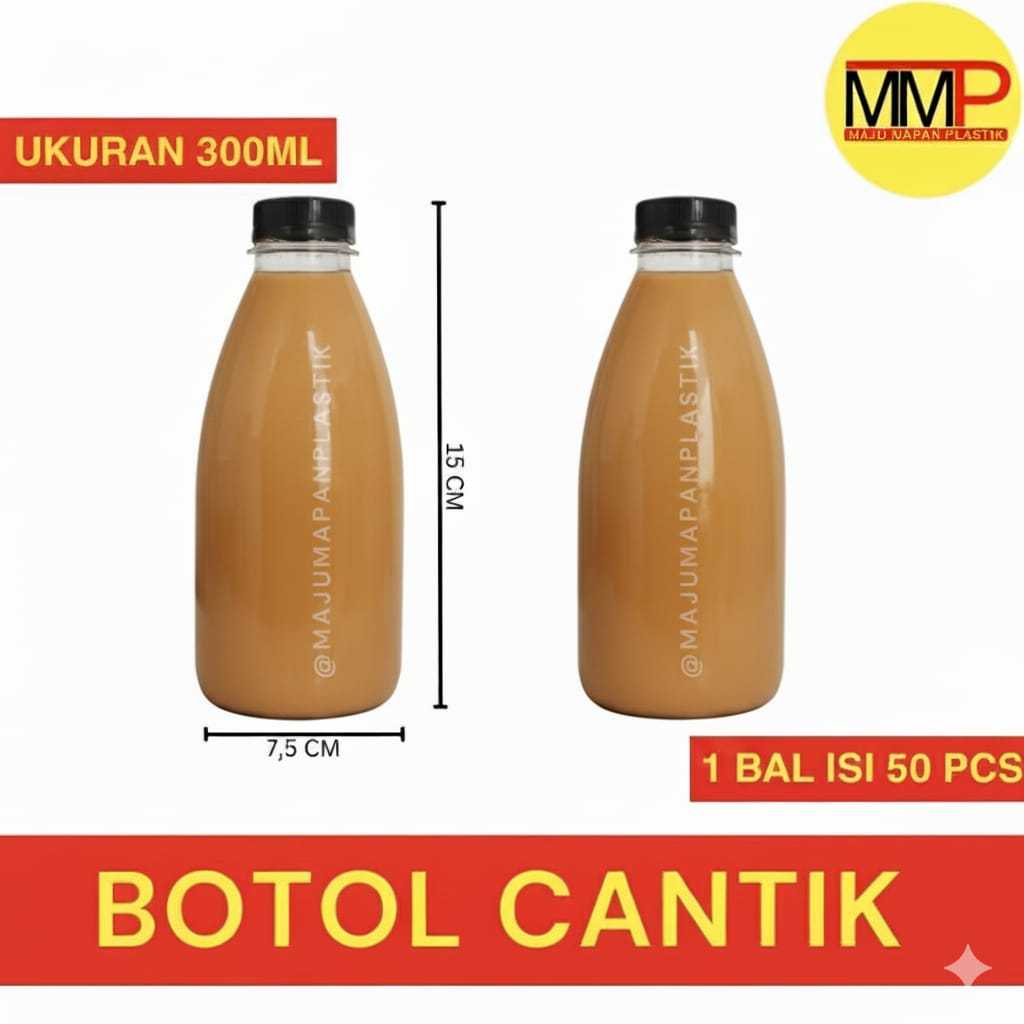 Jual Botol Cantik 350 ml / Botol Jus isi 50 pcs | Shopee Indonesia