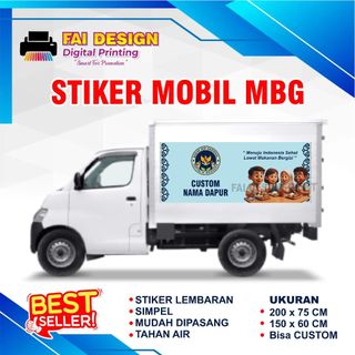 Jual Stiker Mobil MBG SPPG Vinyl Universal - Lembaran, Simpel, Elegan ...