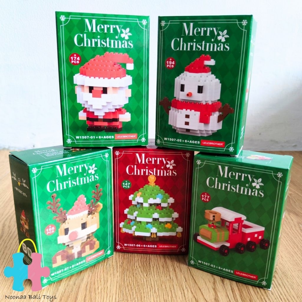 Jual Nano Blocks Merry Christmas Mainan Building Blocks Hadiah Natal ...