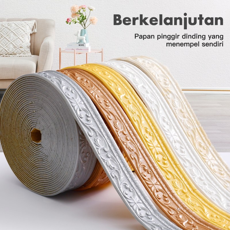 Jual List Wallpaper Dinding Wall border list 3D Foam 8CM×230CM Walpaper ...