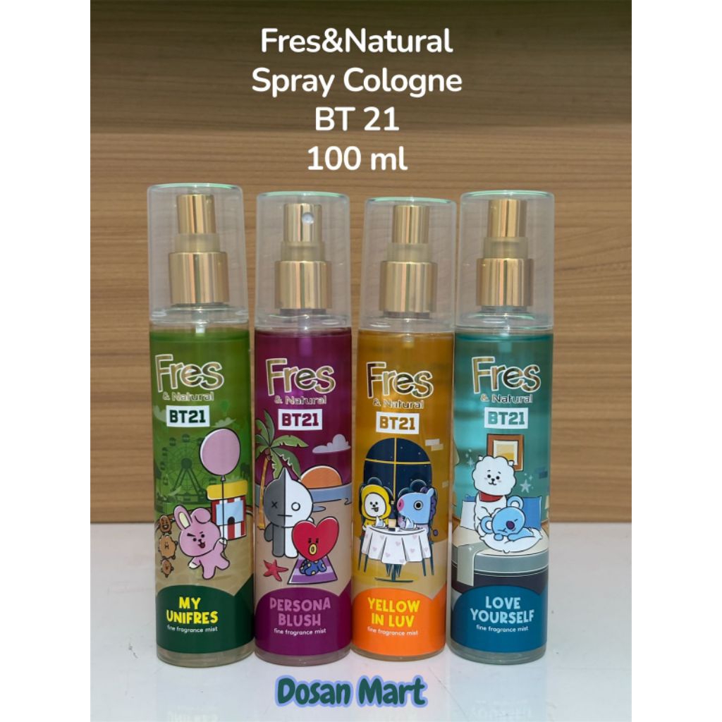 Jual Fres&Natural Spray Cologne BT21 || FN Spray Cologne BT21 ...