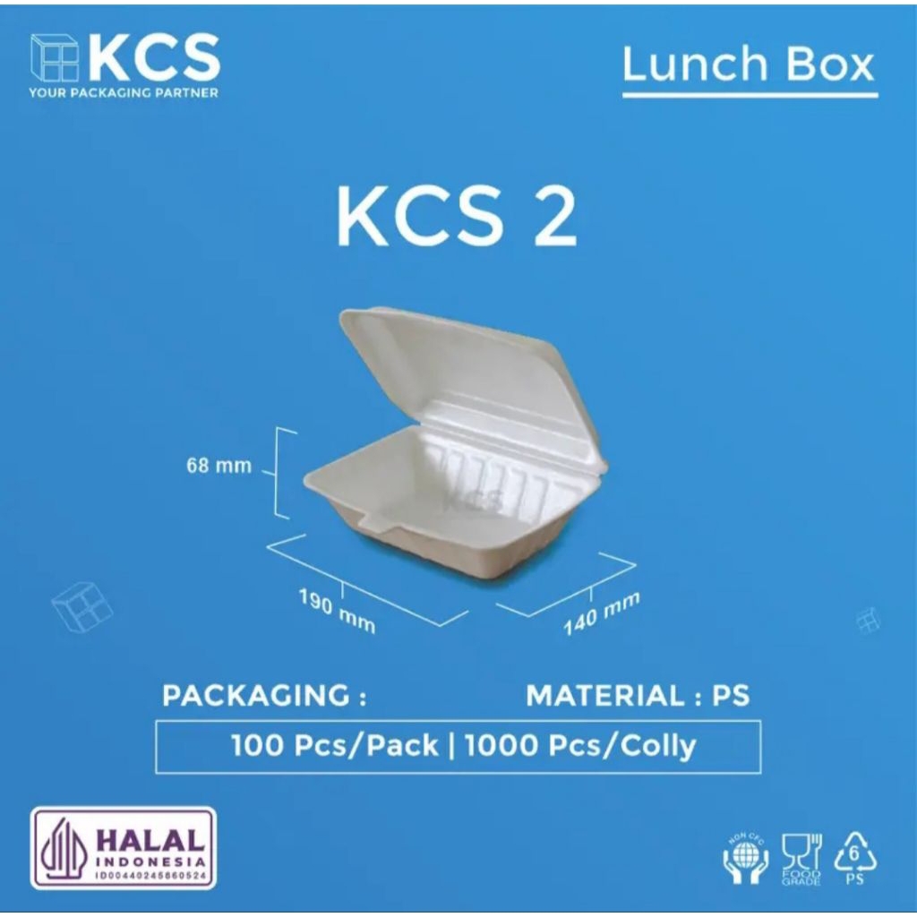 Jual [ISI 100 PCS] Foam KCS 2 nasi bubur jajan snack hajatan ...