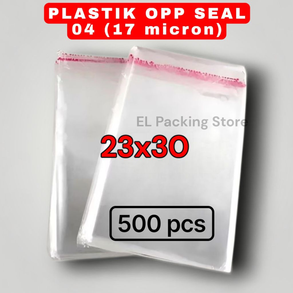 Jual PLASTIK OPP 23X30 TEBAL 04 17 MICRON - PLASTIK OPP SEAL DOUBLE ...