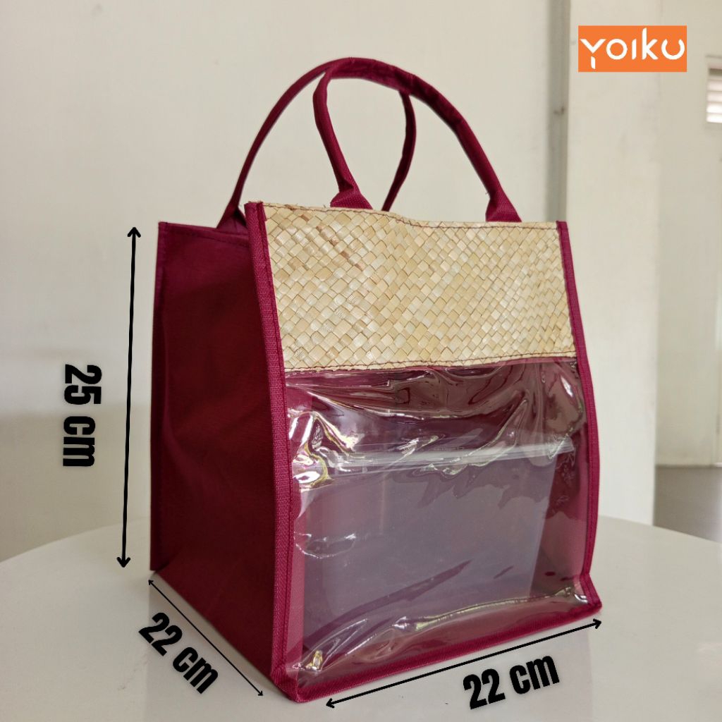 Jual Yoiku 22x22x25 Tas Berkatan Tas Kondangan Tas Hampers Bahan D600 ...