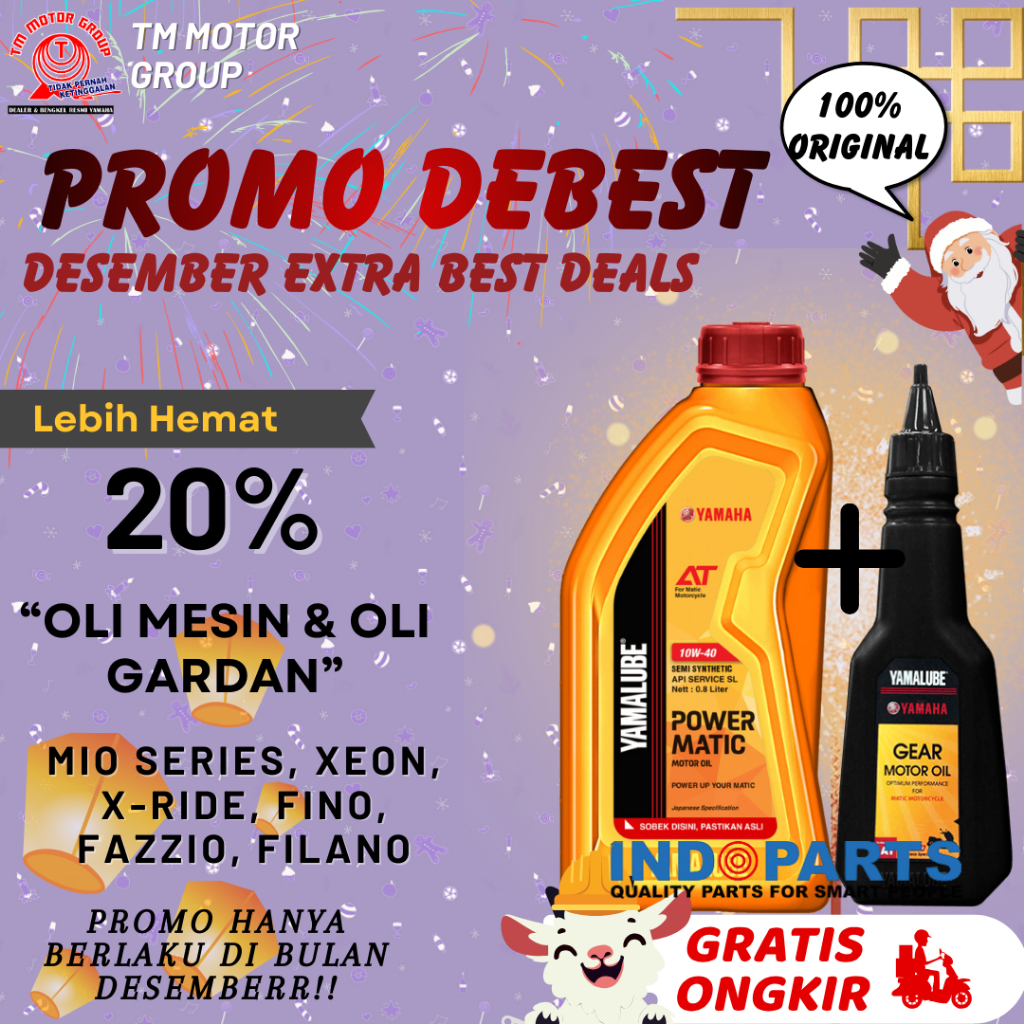 Jual PROMO BUNDLING! OLI MESIN DAN OLI GARDAN UNTUK MOTOR MIO, XEON, X ...