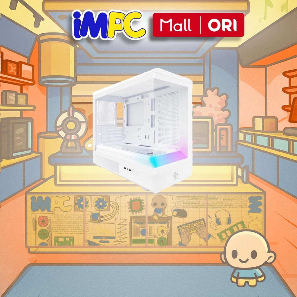Jual CUBE GAMING PC Casing QUITOZ White | Shopee Indonesia