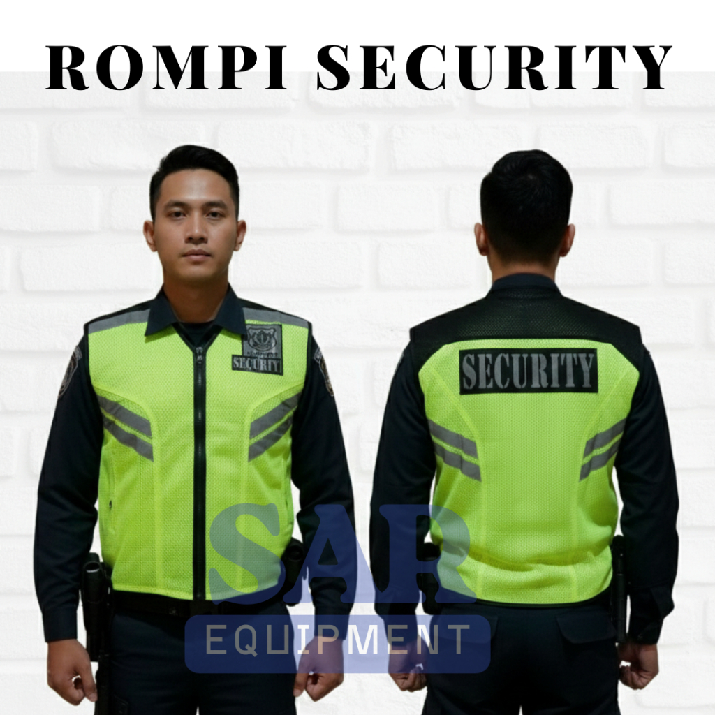 Jual Rompi Satpam | Rompi Linmas | Rompi Security Bahan Jala Bisa COD ...