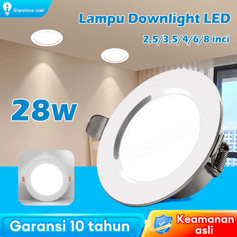 Jual [Garansi 10 tahun] Lampu Downlight LED 9W 12W 18W 22W 28W ...