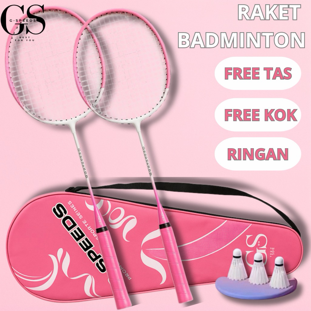 Jual G-SPEEDS 2 PCS Raket Bulu Tangkis Raket Badminton GRATIS TAS Raket ...