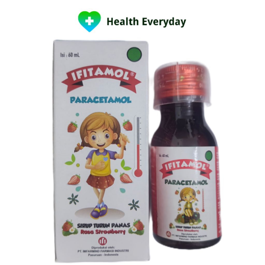 Jual IFITAMOL Sirup Paracetamol 120mg/5ml isi 60ml/Botol | Shopee Indonesia