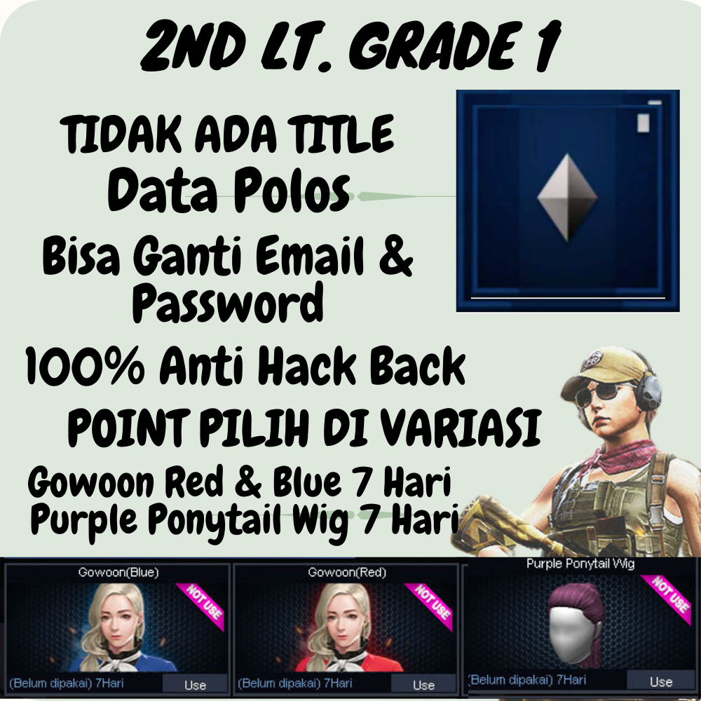 Jual Char D1 2nd LT. Grade 1/Game Poin Blank/ Game Perang/Game PC ...