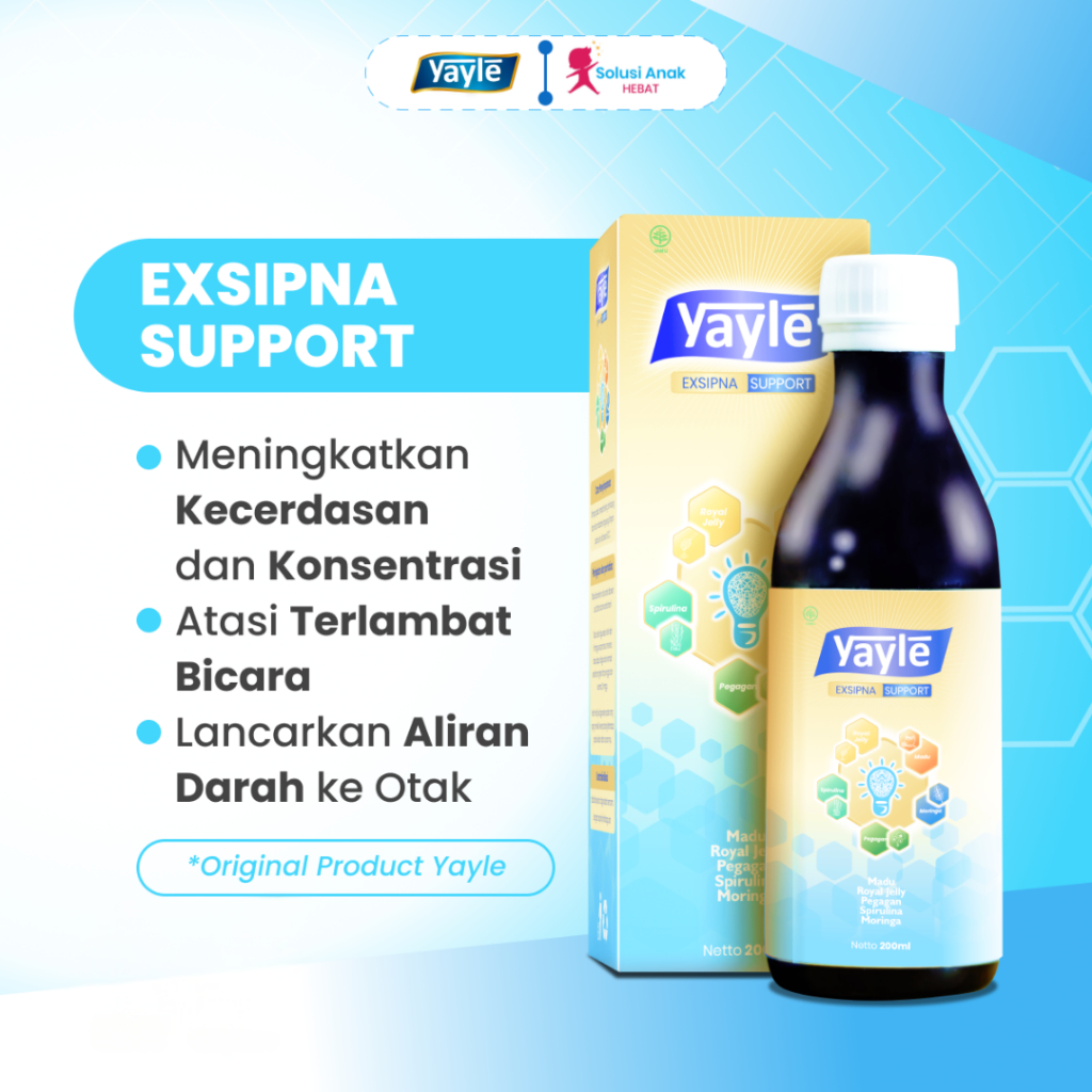 Jual Yayle Exsipna Support 120ml&200ml - Madu Kecerdasan Anak & Lancar ...