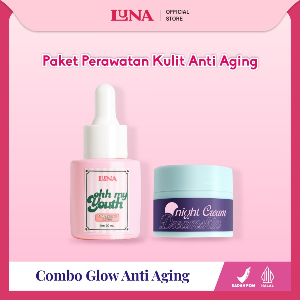 Jual Luna Combo Glow Anti Aging - Luna DNA Salmon Serum (Ohh My Youth ...