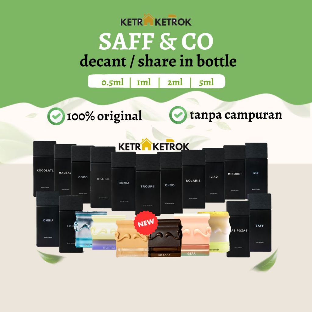 Jual 5ml - Decant Share Perfume Saff & Co. Kie Raha Rae Nira SOFR ...