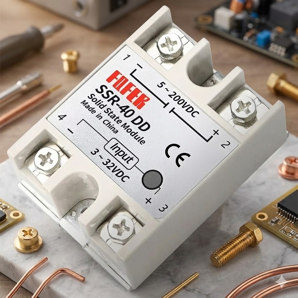 Jual Solid State Relay SSR 40 DD 40DD 40A DC to DC 3-32 Vdc Output 5 ...