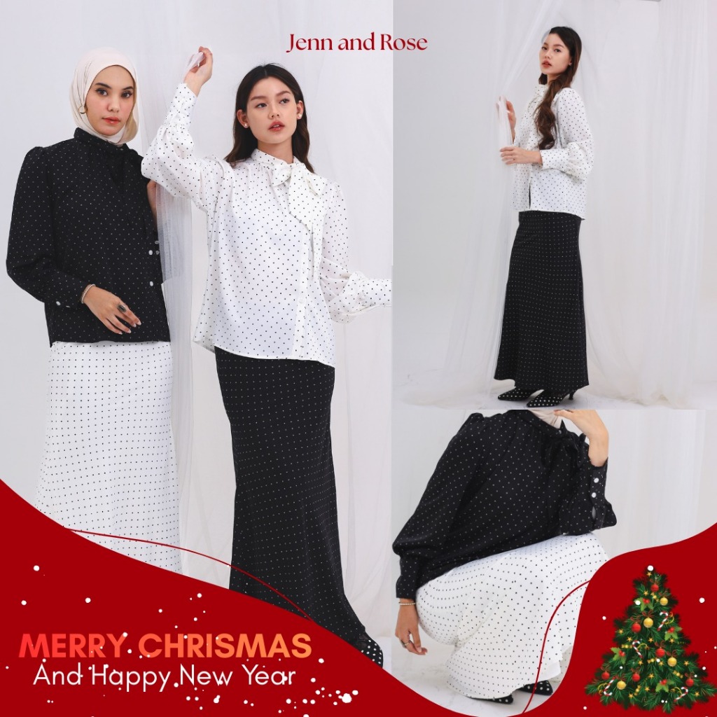 Jual [JENN&ROSE] Cleo Polkadot Skirt | Bawahan Wanita | Shopee Indonesia