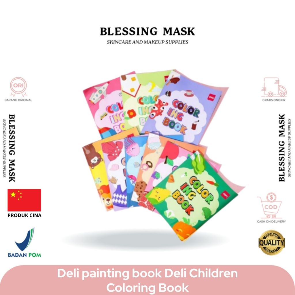 Jual Deli painting book Deli Children Coloring Book / Buku Mewarnai ...