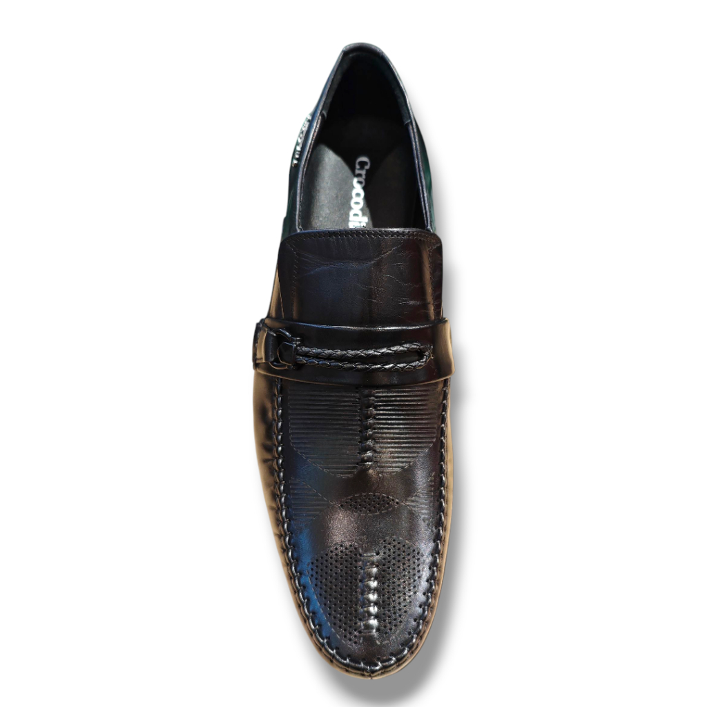 Jual Crocodile CR 7589-1 Sepatu Formal Warna Black | Shopee Indonesia