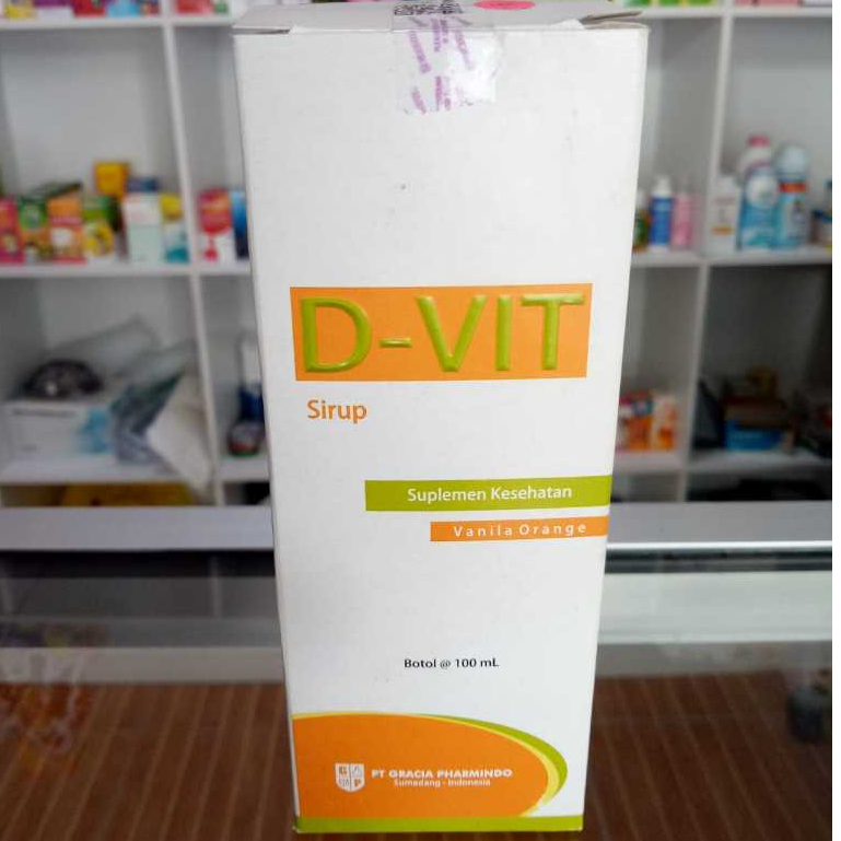 Jual D-VIT sirup 100ml rasa vanilla orange | Shopee Indonesia