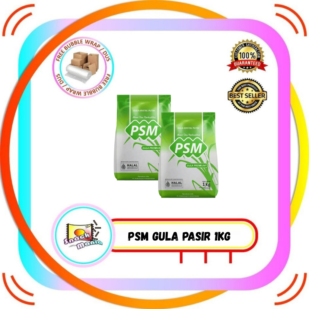 Jual PSM Gula Pasir Kristal Halal Premium ~ 1 kg | Shopee Indonesia