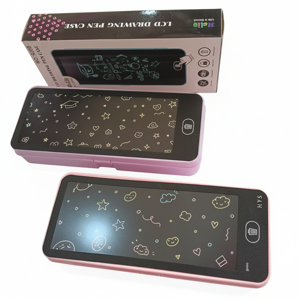 Jual Kotak Pensil 2 IN 1 dengan Papan LCD Writing Pen / Drawing Box ...