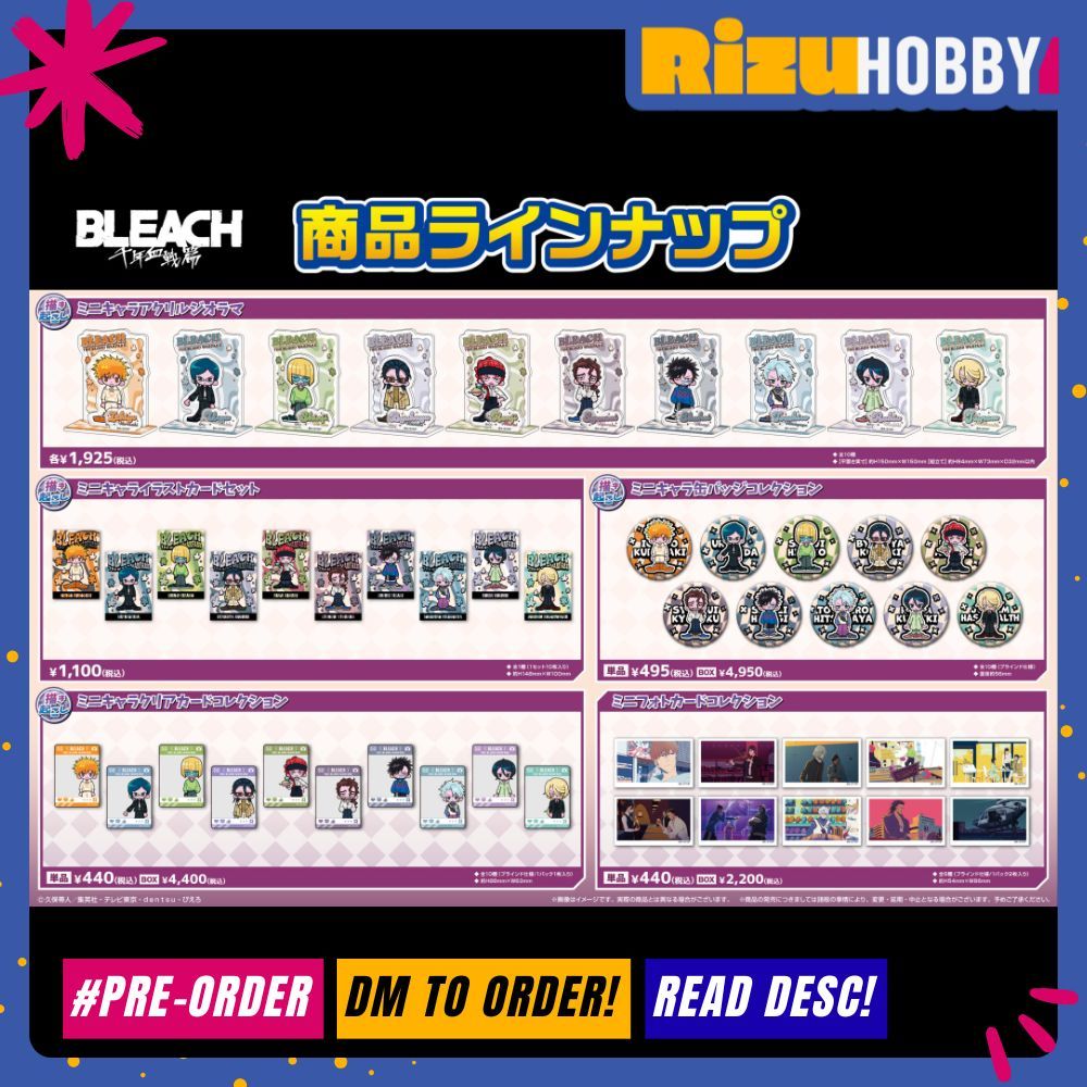 Jual [BACA DESC!] PO BLEACH Merch Jump Festa 2025 by Medicos | Shopee ...